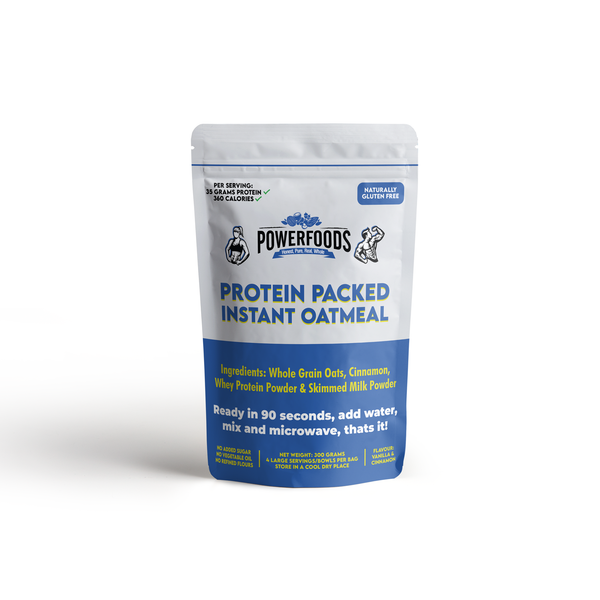 Protein Packed Instant Oatmeal (Vanilla & Cinnamon) – Powerfoods
